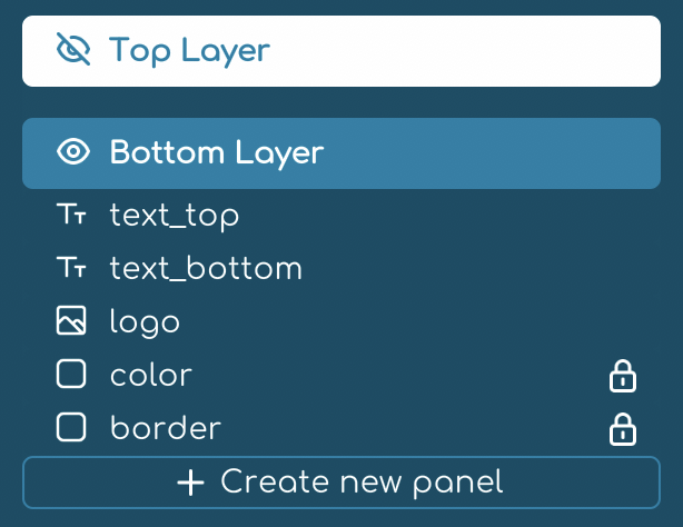 Layers & Panels - Tabletop Creator