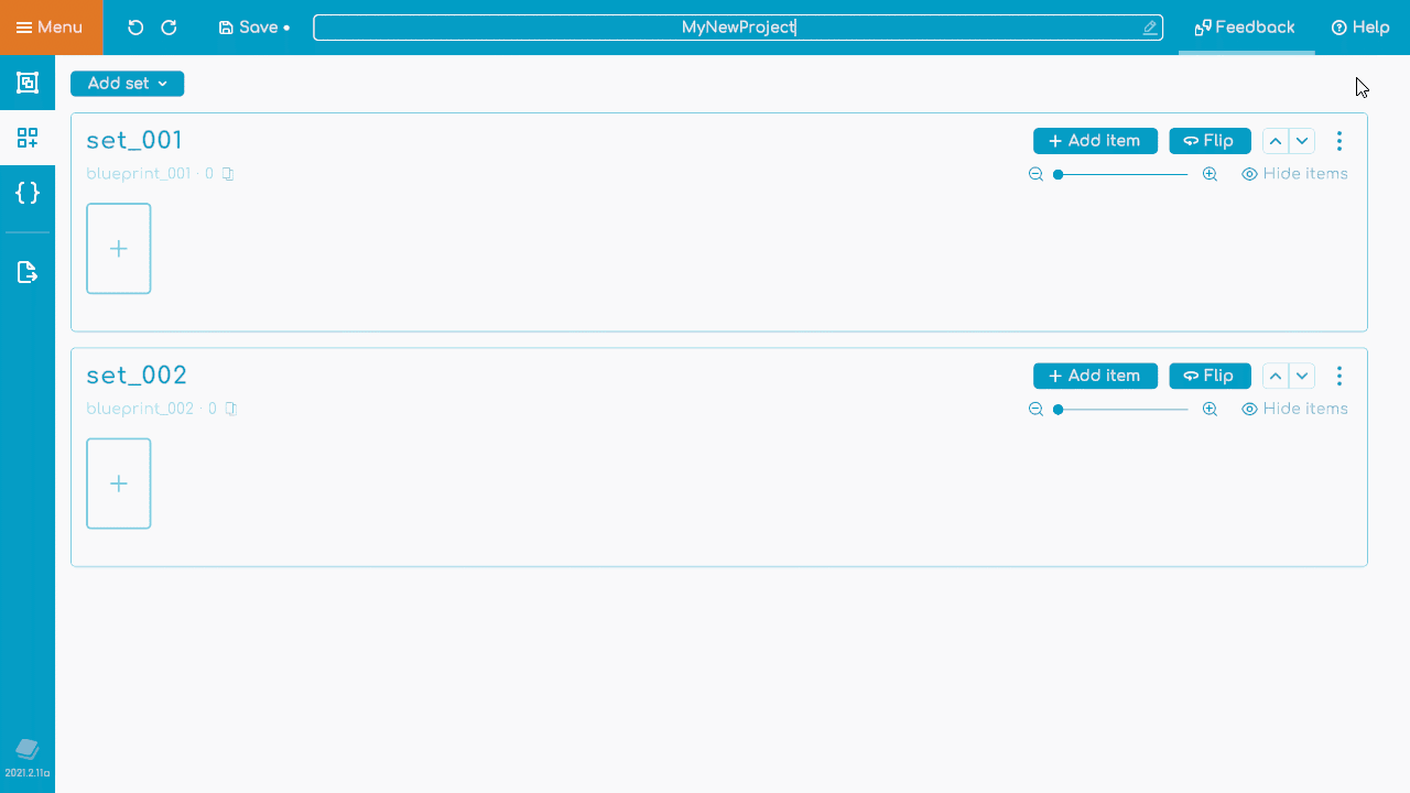 Managing Sets - Tabletop Creator