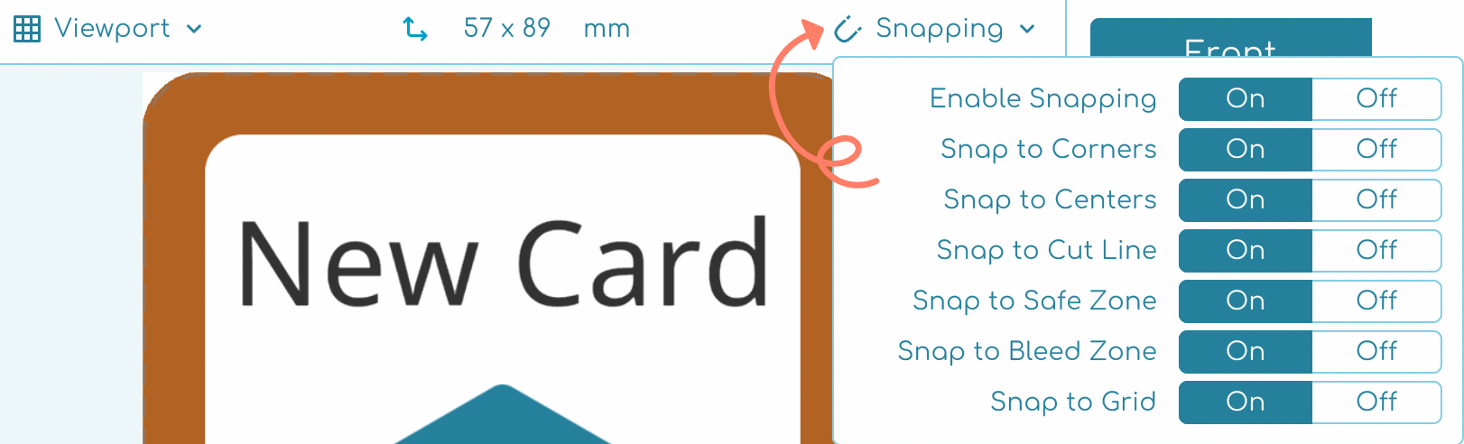 Viewport & Snapping settings - Tabletop Creator